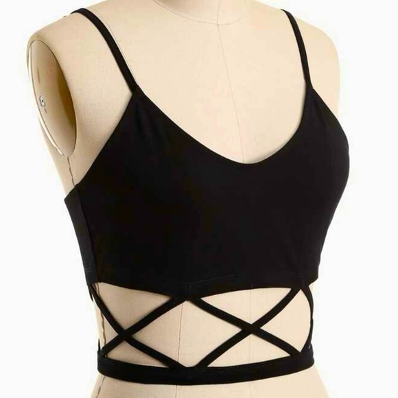 SHEIN | Tops | Caged Crop Tank Top | Poshmark